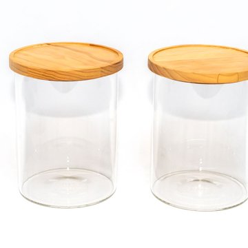 glass tube jars with black lid|glass jars with bamboo lid